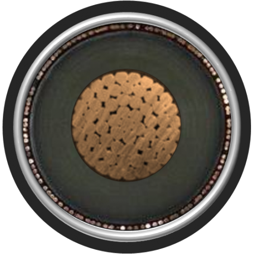 132kV 1 Core 400mm² Stranded Cu XLPE/40kA Screen/Corrugated Al/HDPE