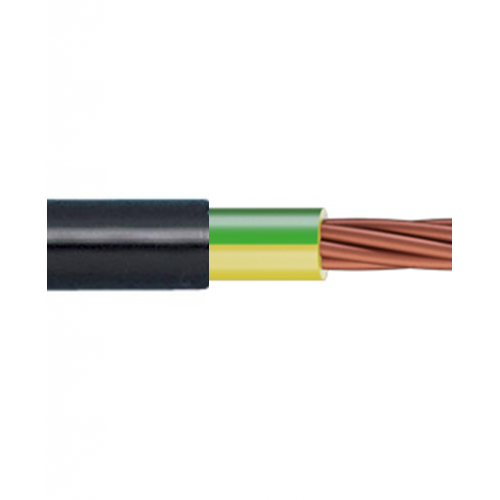 0.6/1kV 1C x 6mm2 Stranded Cu PVC/PVC Green/Yellow/Black
