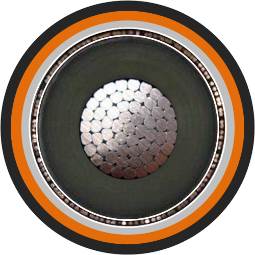 33kV 1 Core 1000mm² Stranded WB Al XLPE/WBT/CWS (5kA/3sec)/WBT/Al poly ...